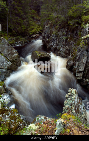 glen strathmashie river pattack laggan highlands scotland Stock Photo ...
