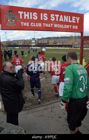 Accrington Stanley celebrate their promotion back to the Football ...