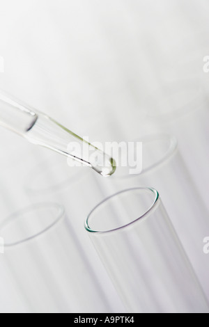 test tubes and dropper Stock Photo - Alamy