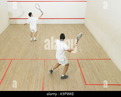Squash, men playing squash Stock Photo - Alamy