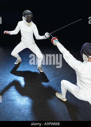 Fencing Foil Action Stock Photo - Alamy