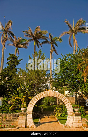 Bermuda St George Somers Garden stone column monument historic landmark ...