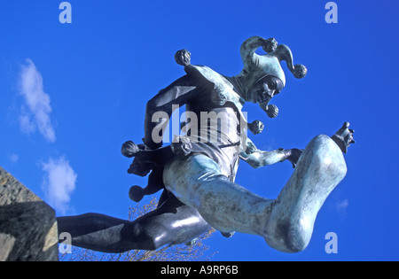 The Jester statue by James Butler at Stratford upon Avon, UK Stock ...
