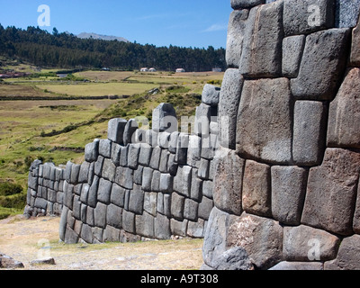 megalithic walls of sacsayhuaman fortress near city of cuzco peru Stock ...