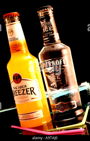 A generic of a bottle of Bacardi breezer alcopops Stock Photo - Alamy