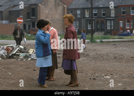 Poverty Uk 1980s England. Liverpool wasteland, houses have been knocked ...