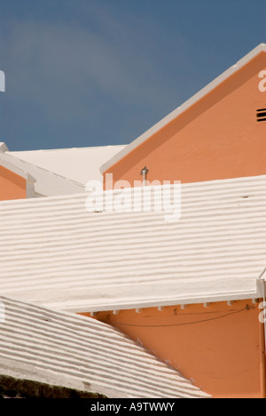 Bermuda Hamilton white ribbed roofs pink buildings iconic bermudan ...