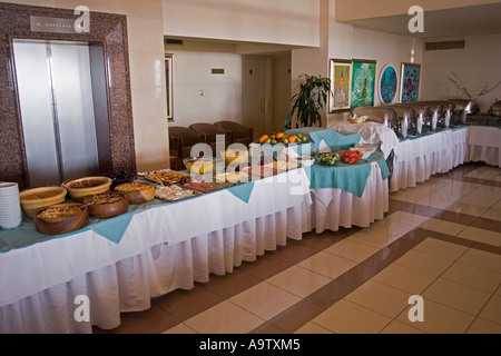 hotel breakfast layout Stock Photo - Alamy
