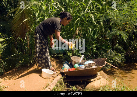 Family of Guarani Indians in the village of Boa Vista in the Atlantic ...
