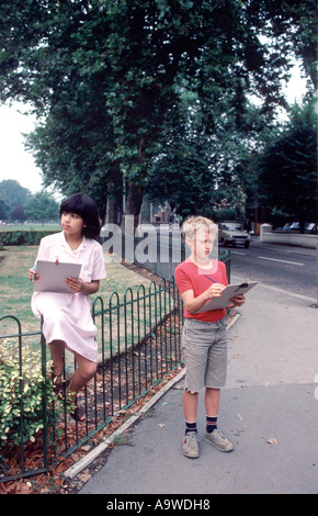 primary school children on an outing with teacher Stock Photo - Alamy