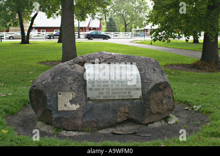 PARKS Chicago Illinois Stone with plaque marking gravesite of David ...
