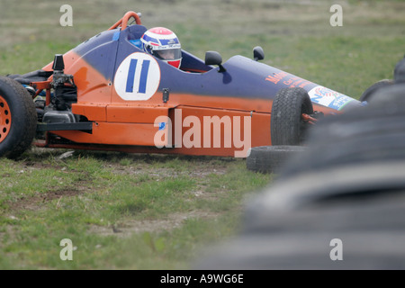 Accident in Formula Vee at 500 MRCI Race Meeting Kirkistown Circuit ...