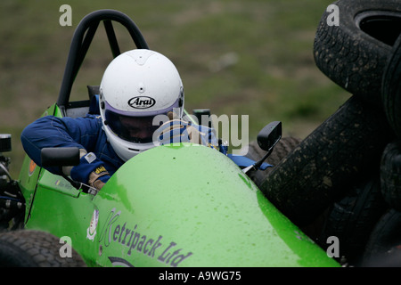 Accident in Formula Vee at 500 MRCI Race Meeting Kirkistown Circuit ...