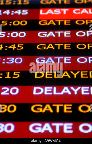 Information screens Seeb International airport Muscat Oman Stock Photo ...