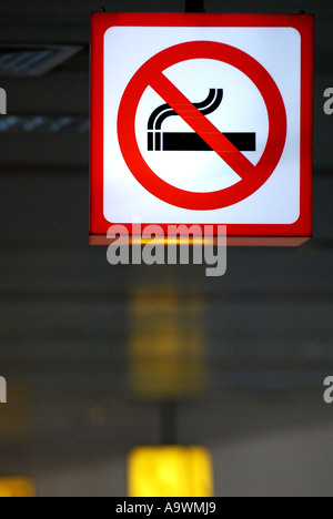 No smoking signs Seeb International airport Muscat Oman Stock Photo - Alamy