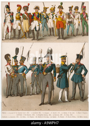 French and Prussian soldiers Stock Photo - Alamy
