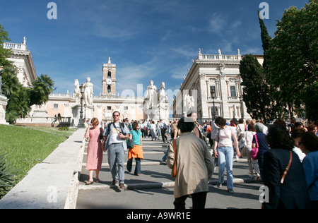 Cordonata Staircase up to the Piazza del Campidoglio, Palazzo dei ...