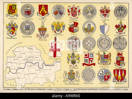 London arms and seals Stock Photo - Alamy