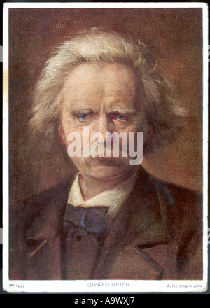 Edvard Hagerup Grieg, 1843 - 1907, a Norwegian pianist and composer of ...