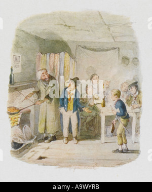 Oliver Twist Oliver Introduced To Fagin original illustration by Stock ...