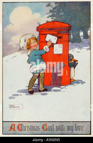 POSTING CHRISTMAS CARDS Stock Photo - Alamy