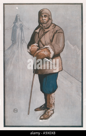 Robert Falcon Scott (1868-1912) British Antarctic explorer. Portrait ...