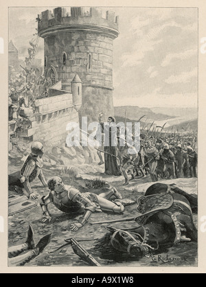 The Hussites under Jan Ziska defeat the Catholic army of Sigismund, on ...