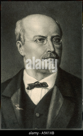 Joseph Joachim Raff, 1822 - 1882, a German composer and music teacher ...