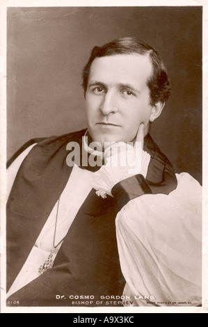 The Archbishop of Canterbury Cosmo Lang 1864 - 1945 Stock Photo - Alamy