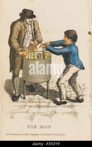 London - Cries - Pie Man Stock Photo - Alamy