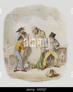 Oliver Twist with Fagin; the Artful Dodger; Bill Sykes and Nancy ...
