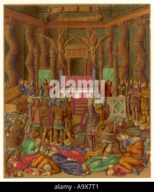 The Romans, led by Titus, take Jerusalem, and burst into the Holy of ...