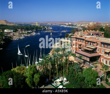 FELUCCAS OLD CATERACT HOTEL RIVER NILE ASWAN EGYPT Stock Photo - Alamy