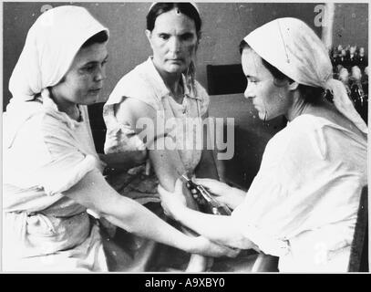 RUSSIAN BLOOD DONORS Stock Photo - Alamy