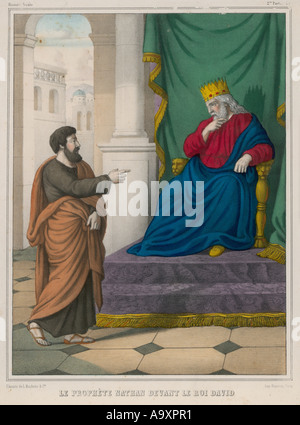 'And Nathan said to David, Thou art the man', c1840. Biblical scene ...