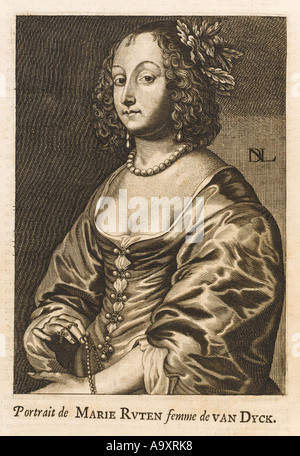 Anthony Van Dyck - Mary Ruthven, Lady van Dyck Stock Photo - Alamy