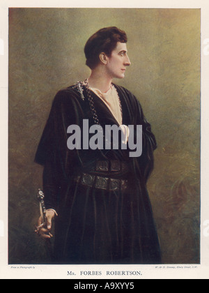 Sir Johnston Forbes-Robertson (1853-1937), English actor best known for ...