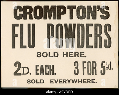 Crompton's Flu Powder Stock Photo - Alamy