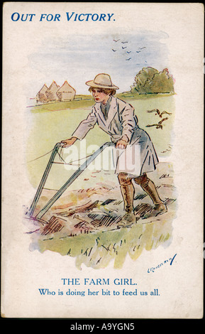 WW1 LAND GIRL Stock Photo - Alamy