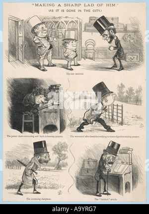 MAKING OF A CLERK/SATIRE Stock Photo - Alamy