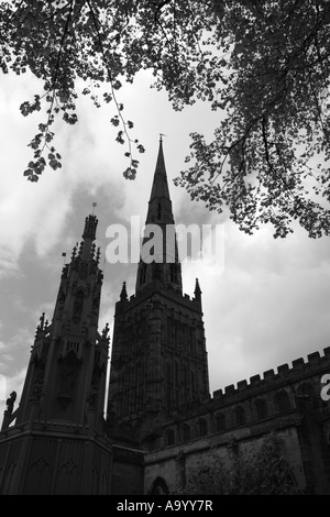 Coventry spires in silhouette Stock Photo - Alamy