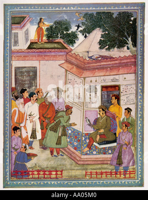 PERSIAN EMIR AND FALCON Stock Photo - Alamy