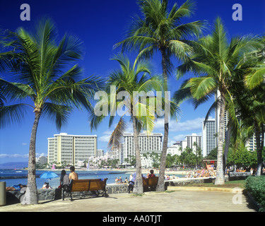 WATERFRONT PROMENADE HOTELS WAIKIKI BEACH HONOLULU OAHU HAWAII USA ...