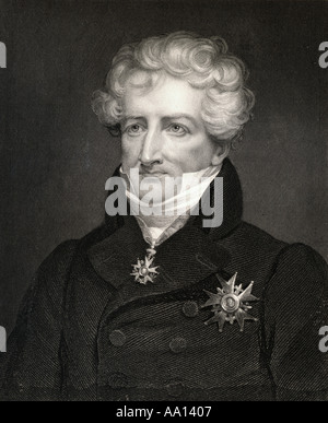 GEORGES, BARON CUVIER French naturalist, lecturing on paleontology at ...