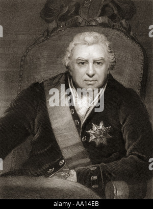 JOSEPH BANKS (1743-1820) British naturalist and botanist in an 1812 ...