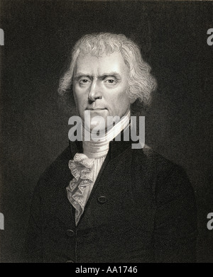 Thomas Jefferson, 3rd President of the United states of America, (1901 ...