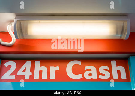 Cash Machine Sign Stock Photo - Alamy
