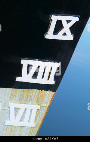 number nine (9) in roman numerals with clean white cotton buds isolated ...