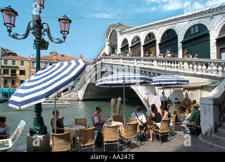 Canalside restaurants, Grand Canal, Venice, Venice Province, Veneto ...
