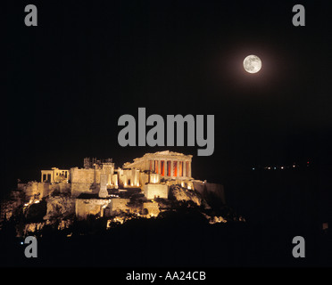 The Acropolis by night, Athens, Greece Stock Photo - Alamy